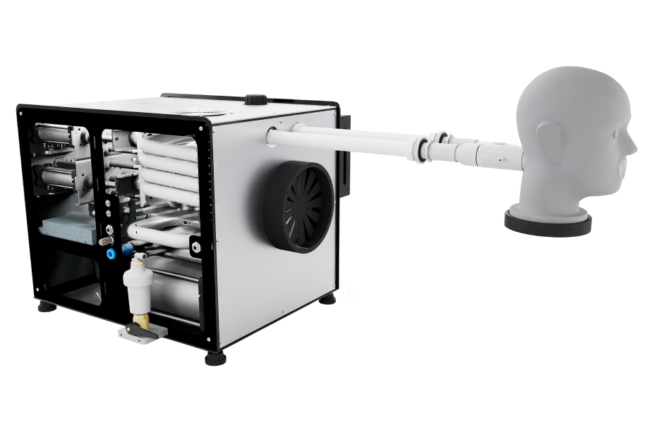 Testing equipment for masks, respirators and breathing apparatuses ...